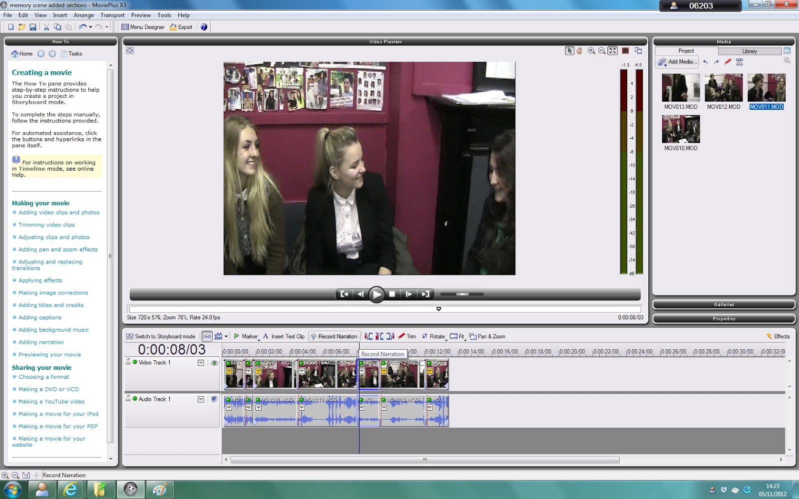 Jessica Church A2 Media: 3rd Editing - Memory Scene