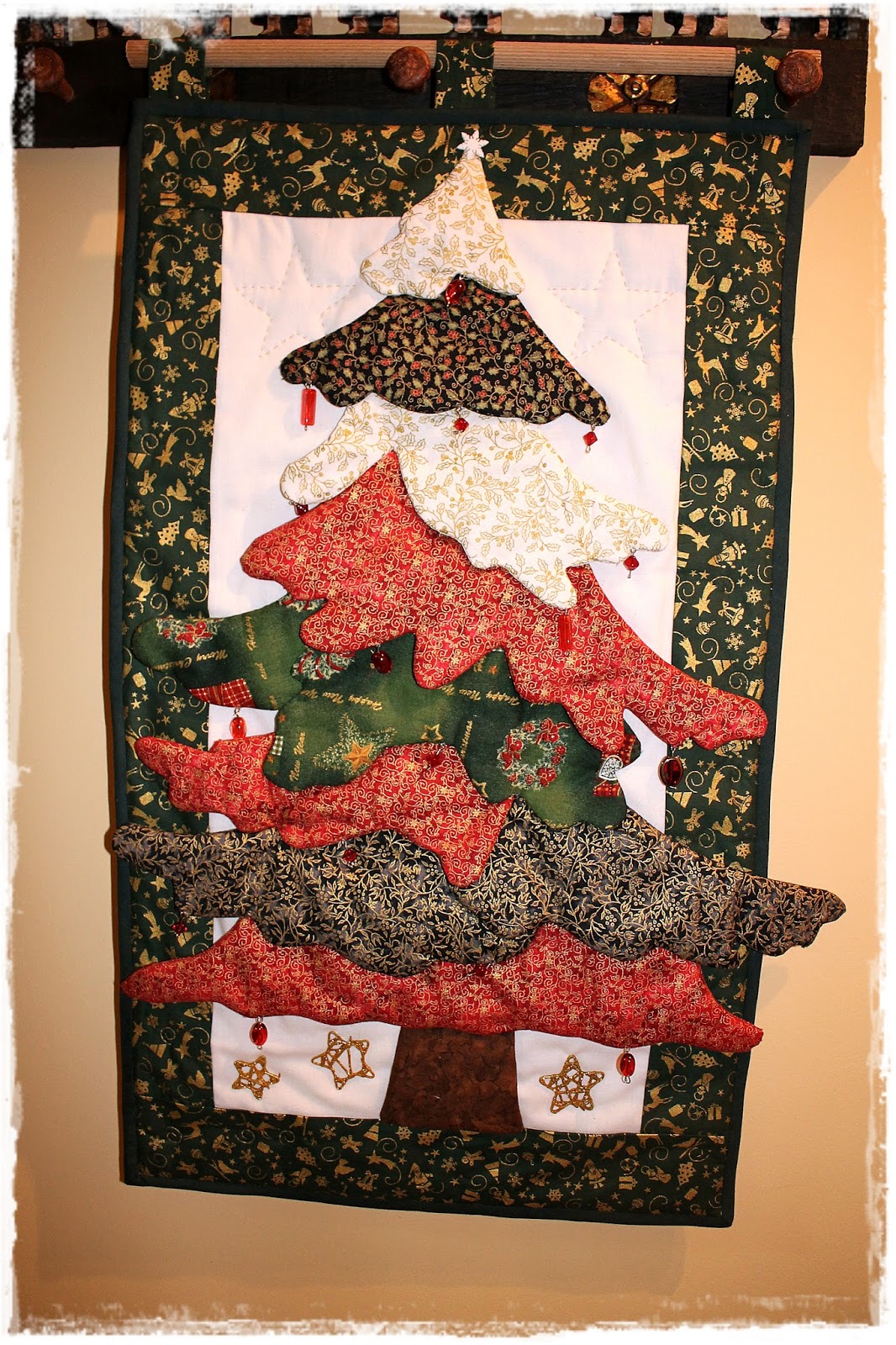 El nido de Rosa: Arbol de Navidad patchwork