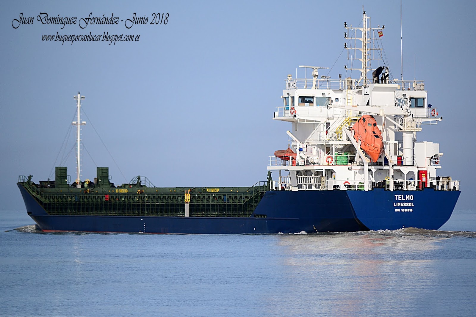 BUQUES MERCANTES A SU PASO POR SANLUCAR DE BARRAMEDA: TELMO - IMO 9786798