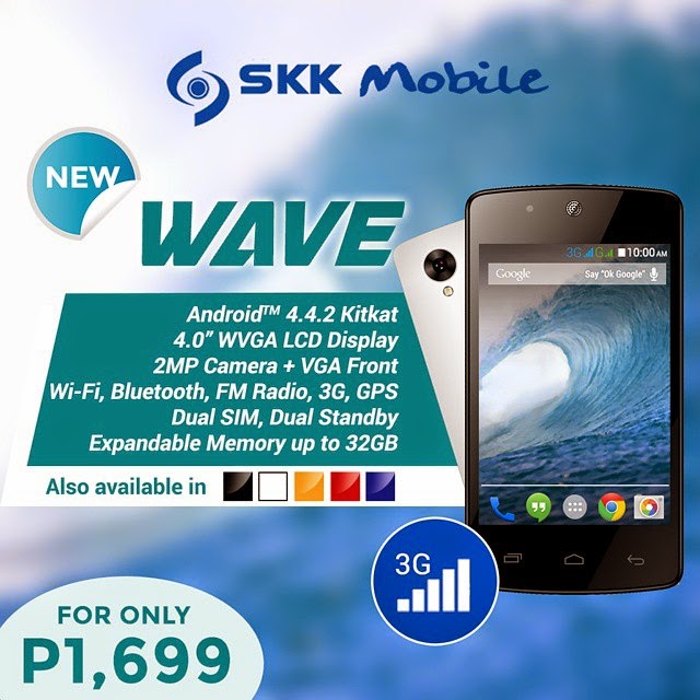 SKK Mobile Unveils ATOM and WAVE Budget Smartphones - GeekPinas