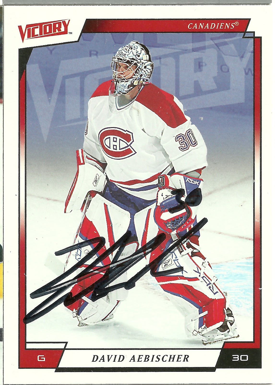 Hell's Valuable Collectibles: David Aebischer: 5 Autographed Cards (Part 1)