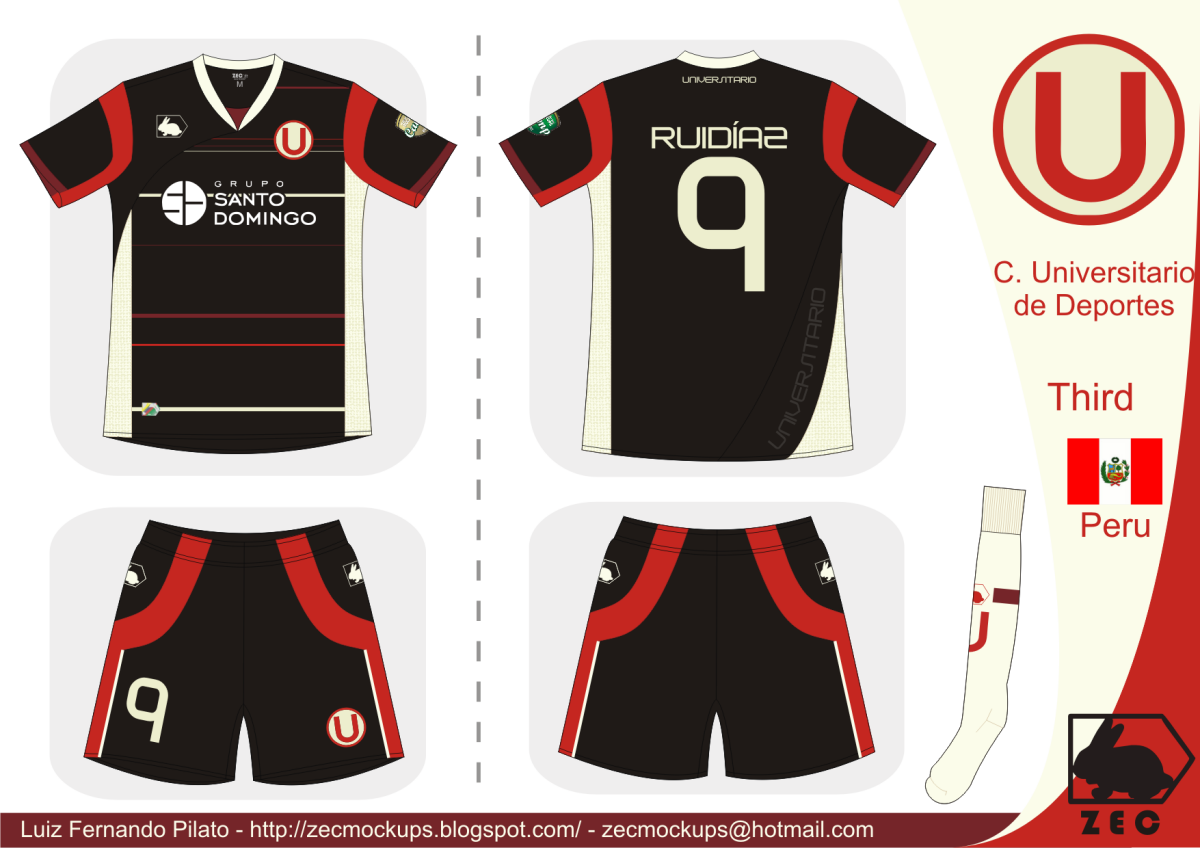 Campeonato de Mockups Camisetas de Futebol: Coleção 13 - Universitário ...