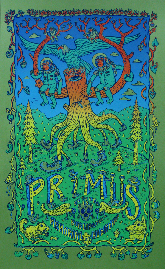 INSIDE THE ROCK POSTER FRAME BLOG: Tonight's Primus Poster from ...
