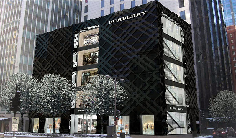 ArchitectureChicago PLUS: Burberry Facade Plaid - Limited Time Only!