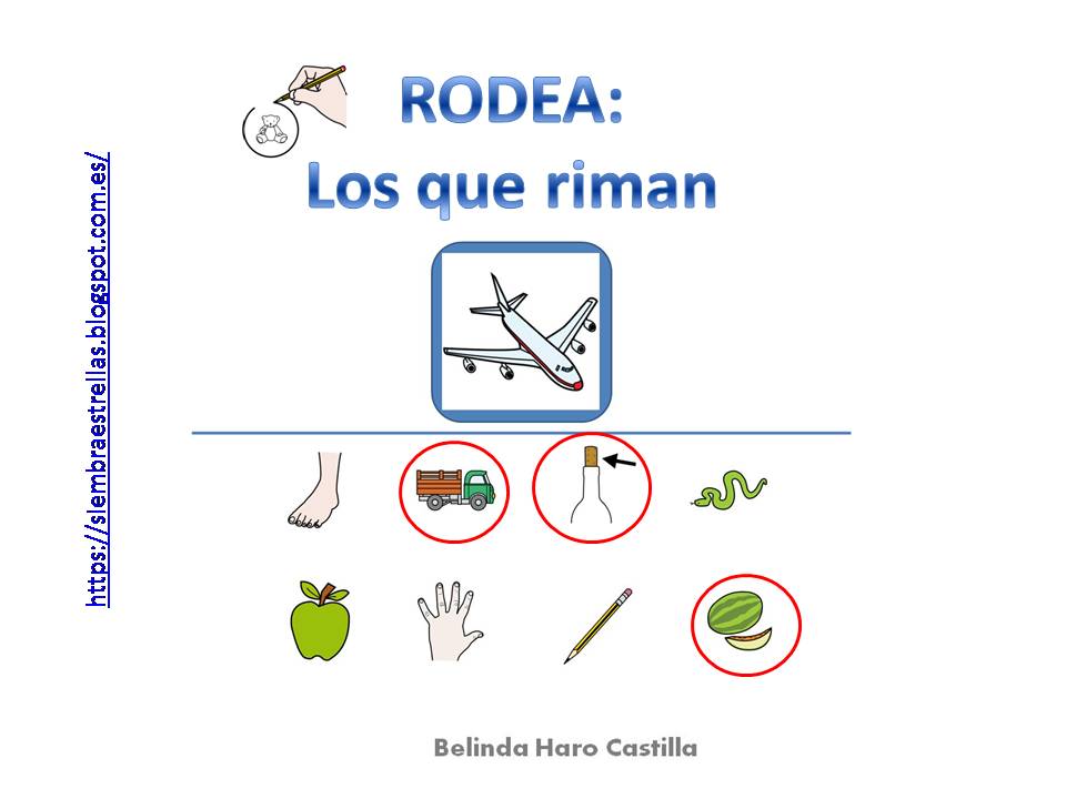 Siembra Estrellas: CONCIENCIA FONOLÓGICA: RIMAS