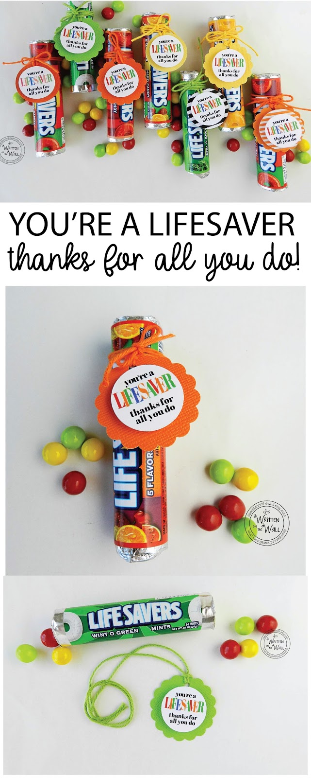 It's Written on the Wall: You're a LIFESAVER—Thanks For All You Do! Fun ...