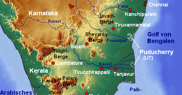 Geographical Facts about Tamil Nadu - WORLD-INDIA-TAMILNADU