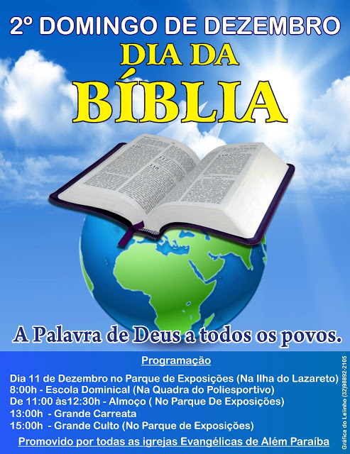 DALVA DAY: * 2016 - Dia Nacional da Bíblia