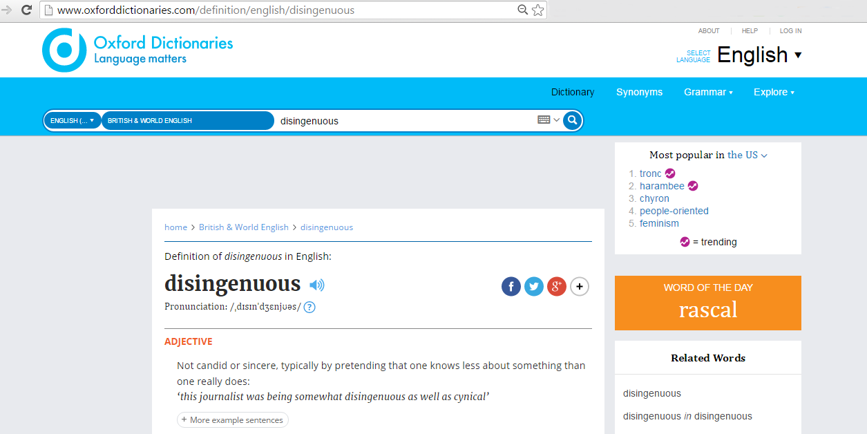 taboo truths for humanity: If You're Seeking Disingenuousness, The New ...