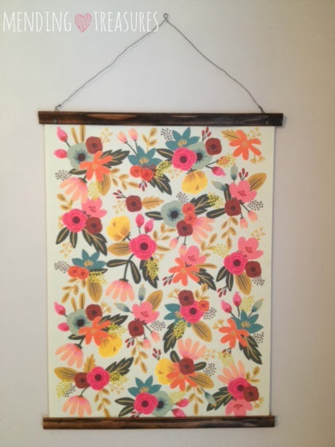 Mending Treasure & Much More: DIY: SCROLL STYLE POSTER FRAMES