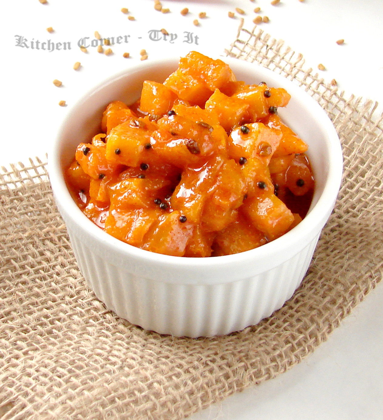 Spiced Pineapple Pickle- Kerala Pineapple Achar