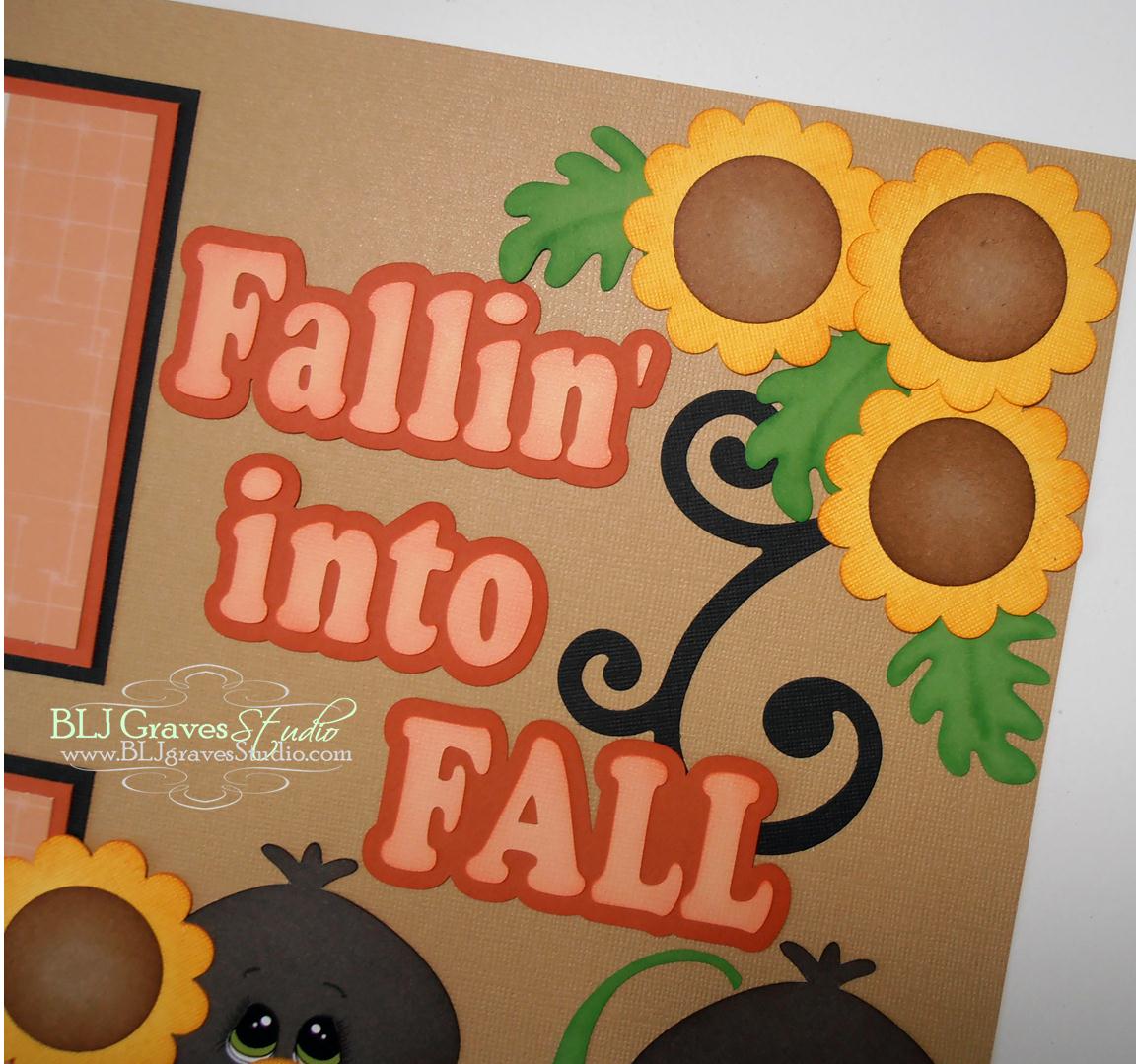 BLJ Graves Studio: Fallin' Into Fall Scrapbook Page