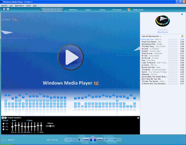 Windows Media Player 12 Beta | wWw.ArchivosUtiles.Co.Cc