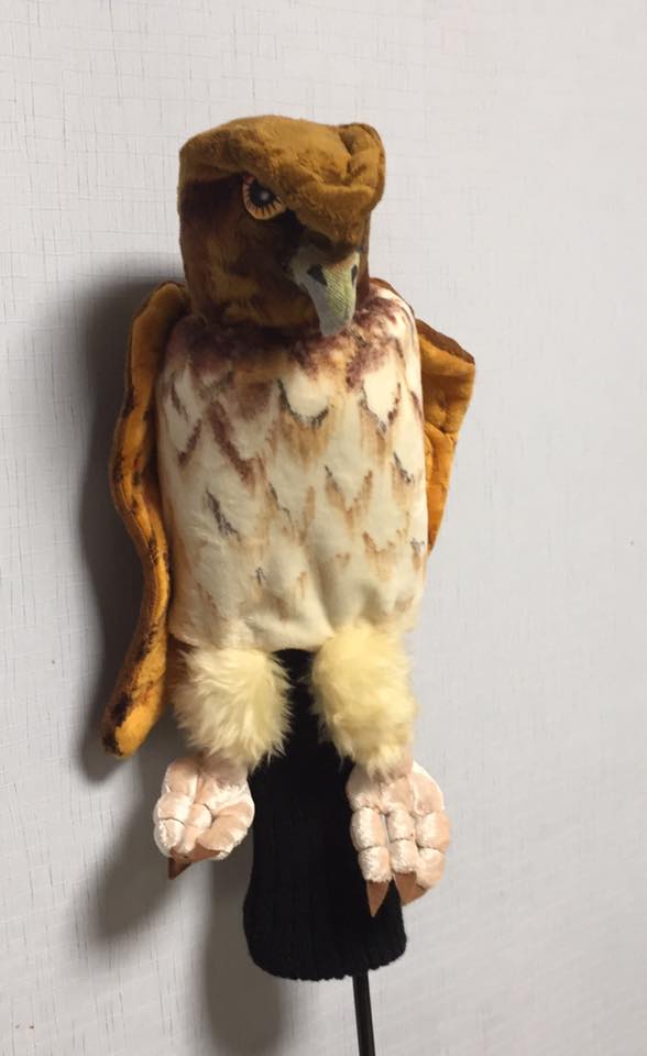 Custom Golf headcovers and puppets : Red Tailed HAWK - custom golf ...