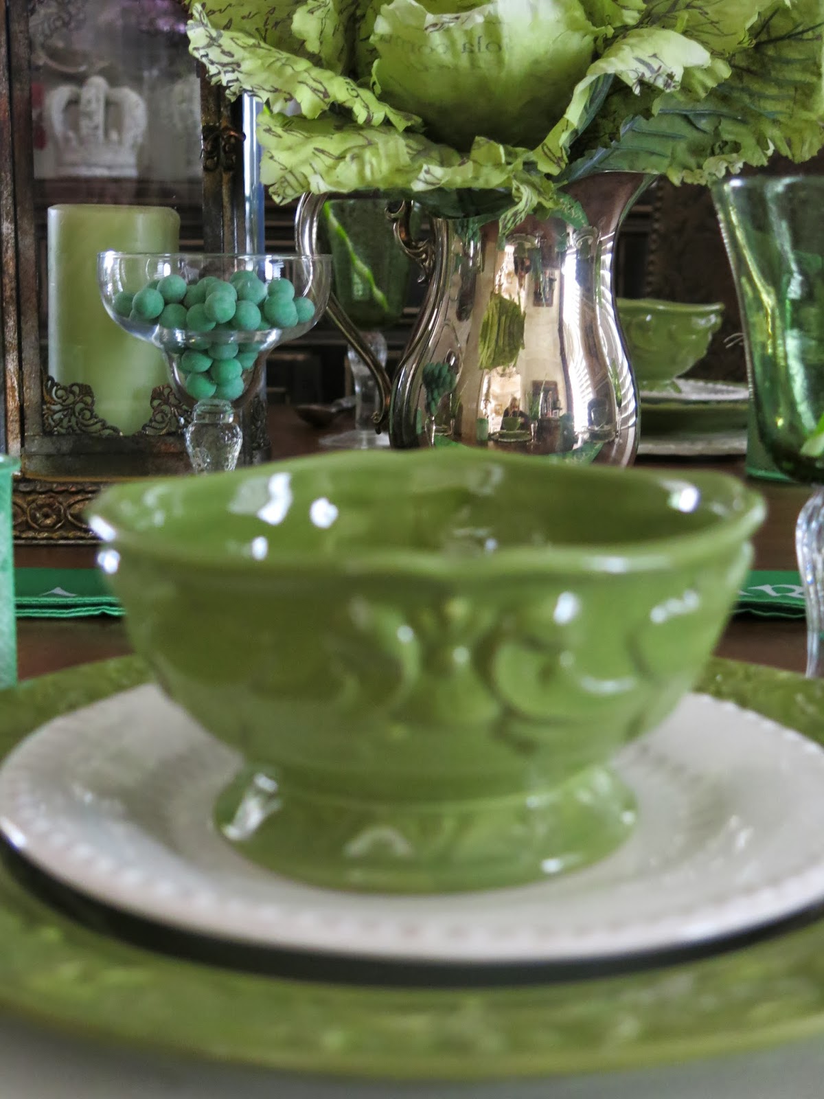 Wearin' Of The Green Table - Purple Chocolat Home