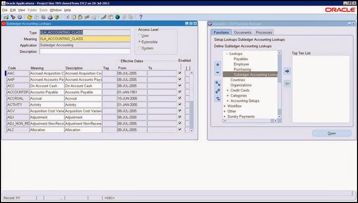 Oracle Applications: Oracle R12 Account Payables Screen Shots