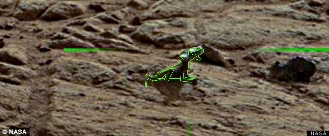 INQUISITION NEWS: Crested Lizard Photographed On Mars by rover Curiosity