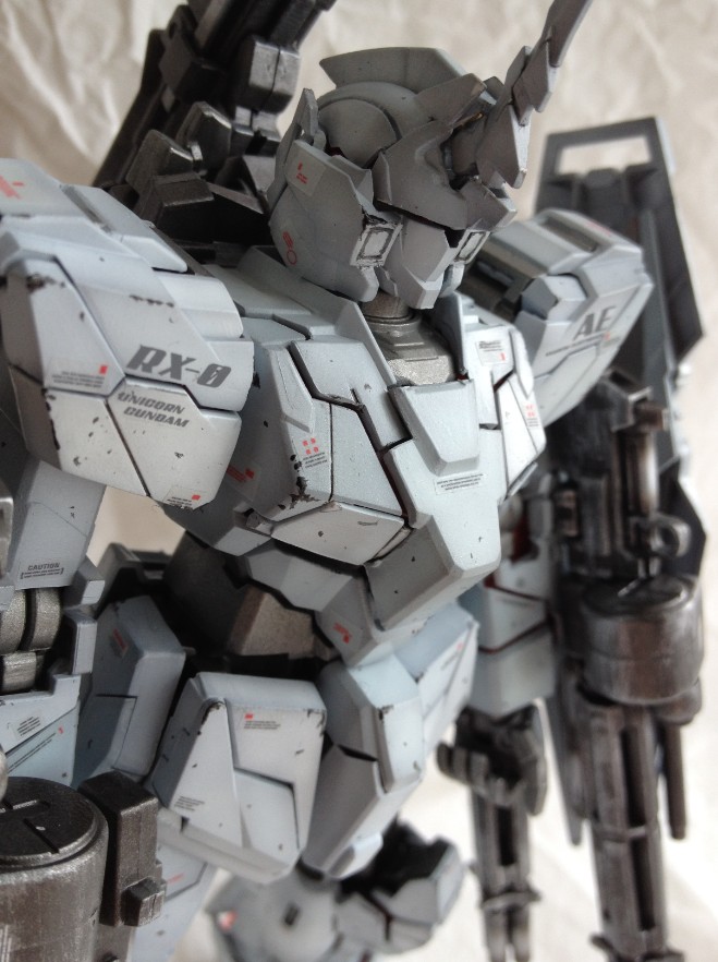 GUNDAM GUY: 1/100 Unicorn Gundam [Unicorn Mode] Battle Damage Version ...
