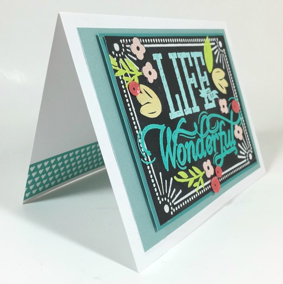 Courtney Lane Designs: Life is Wonderful card