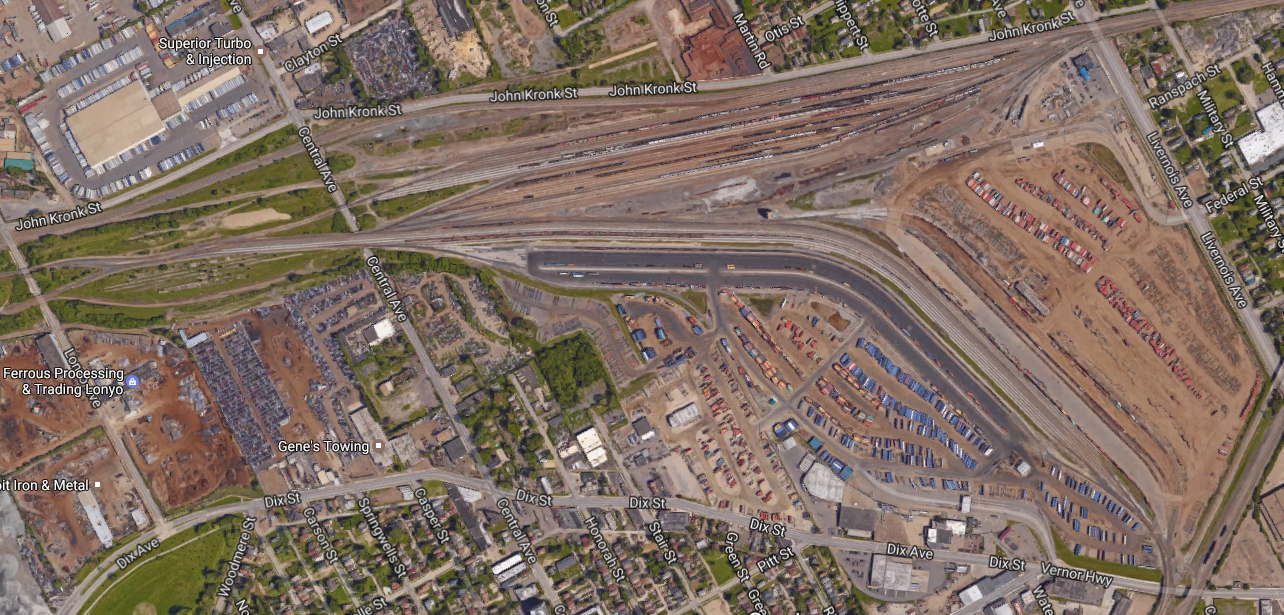 Towns and Nature: Detroit, MI: CRSA/NYC/MC Livernois Yard and Coaling Tower