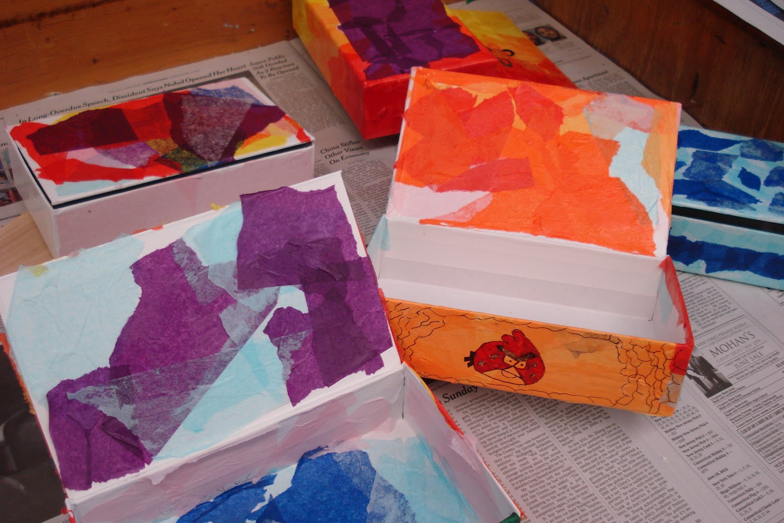 ArtMuse67: Craft Class Project 1-Decoupage Boxes