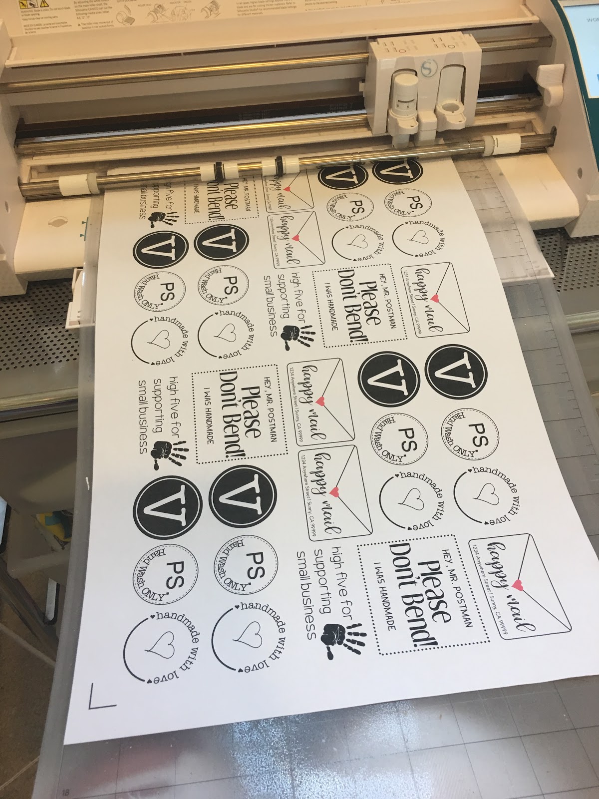 Silhouette Print and Cut with Wide Format Materials (And Free Sticker ...