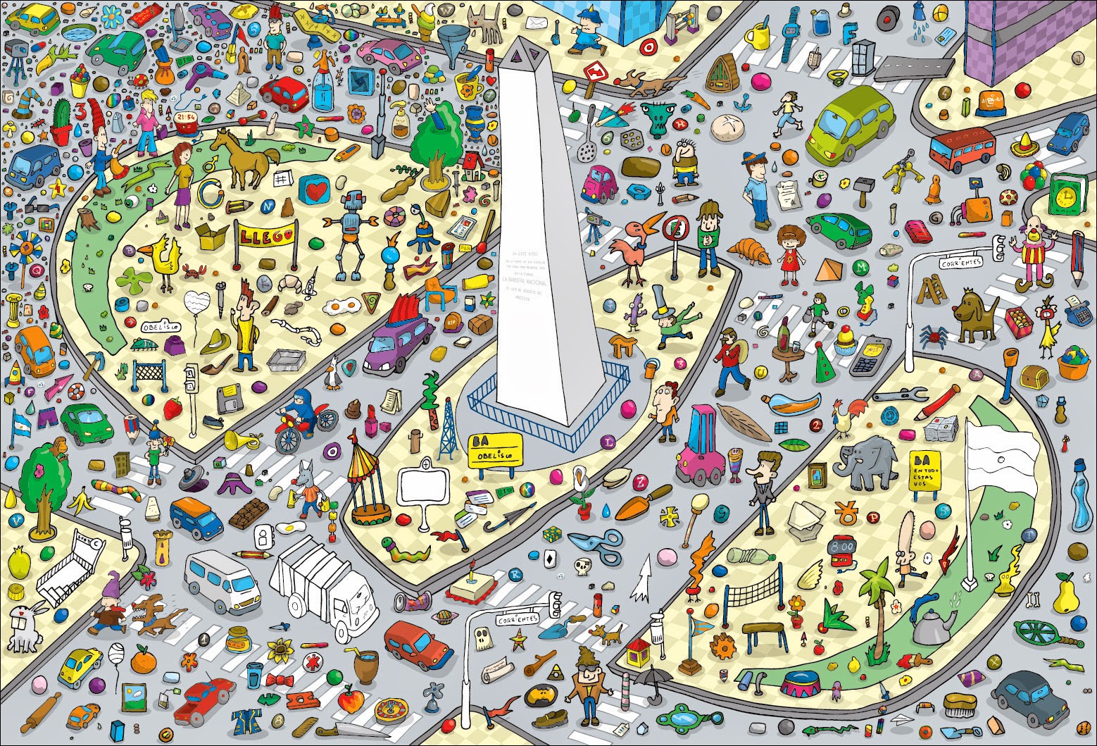 Ilustrador Alexiev Gandman: Paso a paso para ilustrar el Obelisco de ...