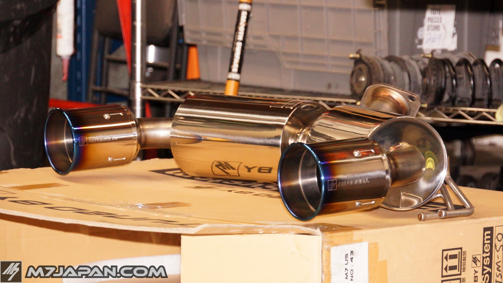M7 USA: M7 Exhaust install on EVO X