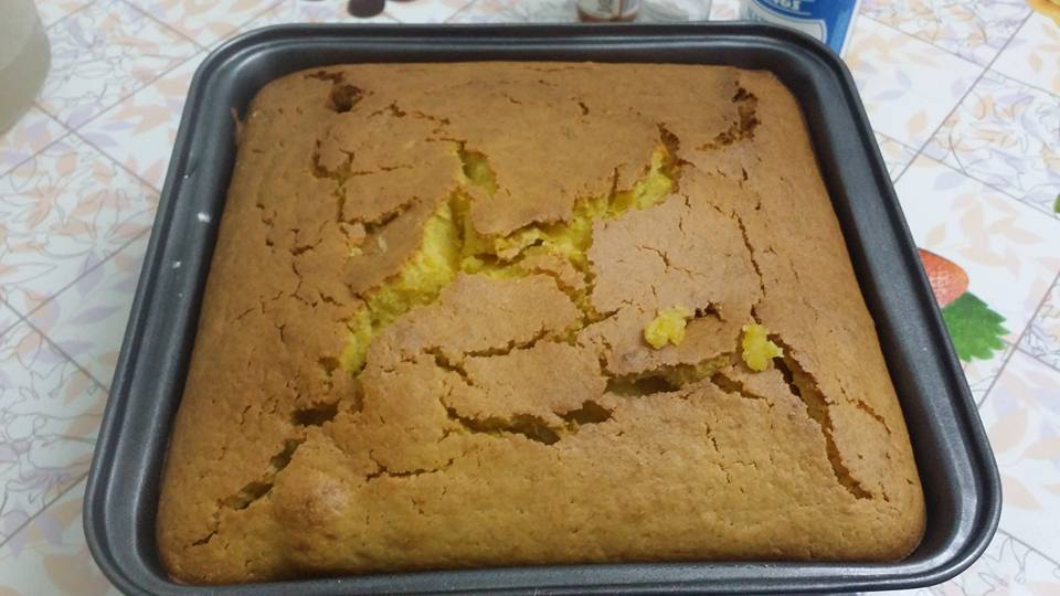 AdArNadzMieLyssa: Kek Labu Merekah Bak Gunung Berapi....