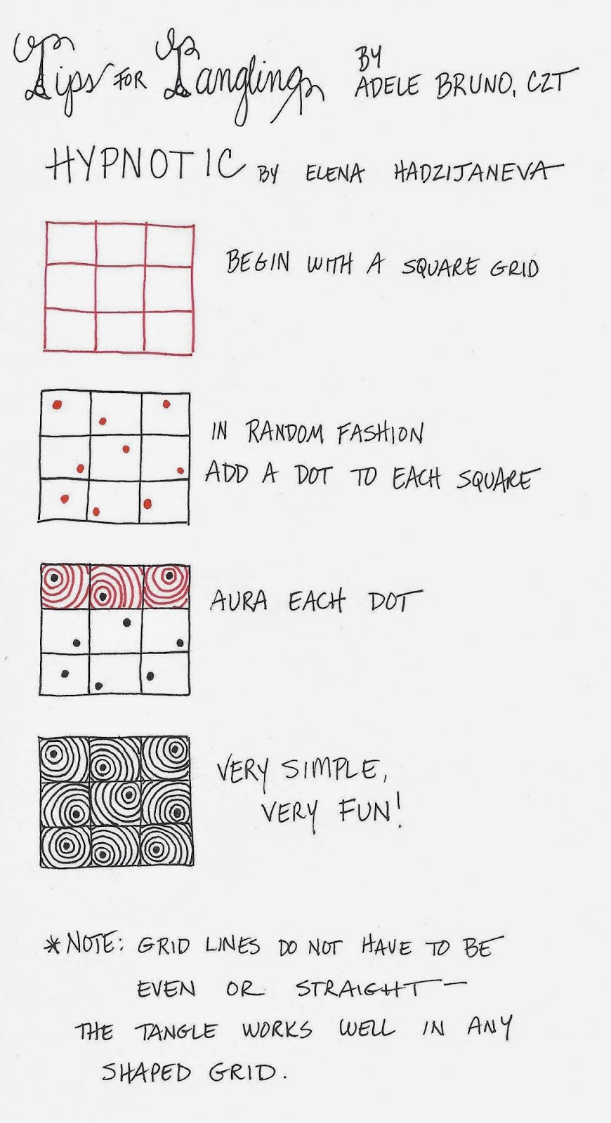 Tickled To Tangle: Tips for Tangling Hypnotic