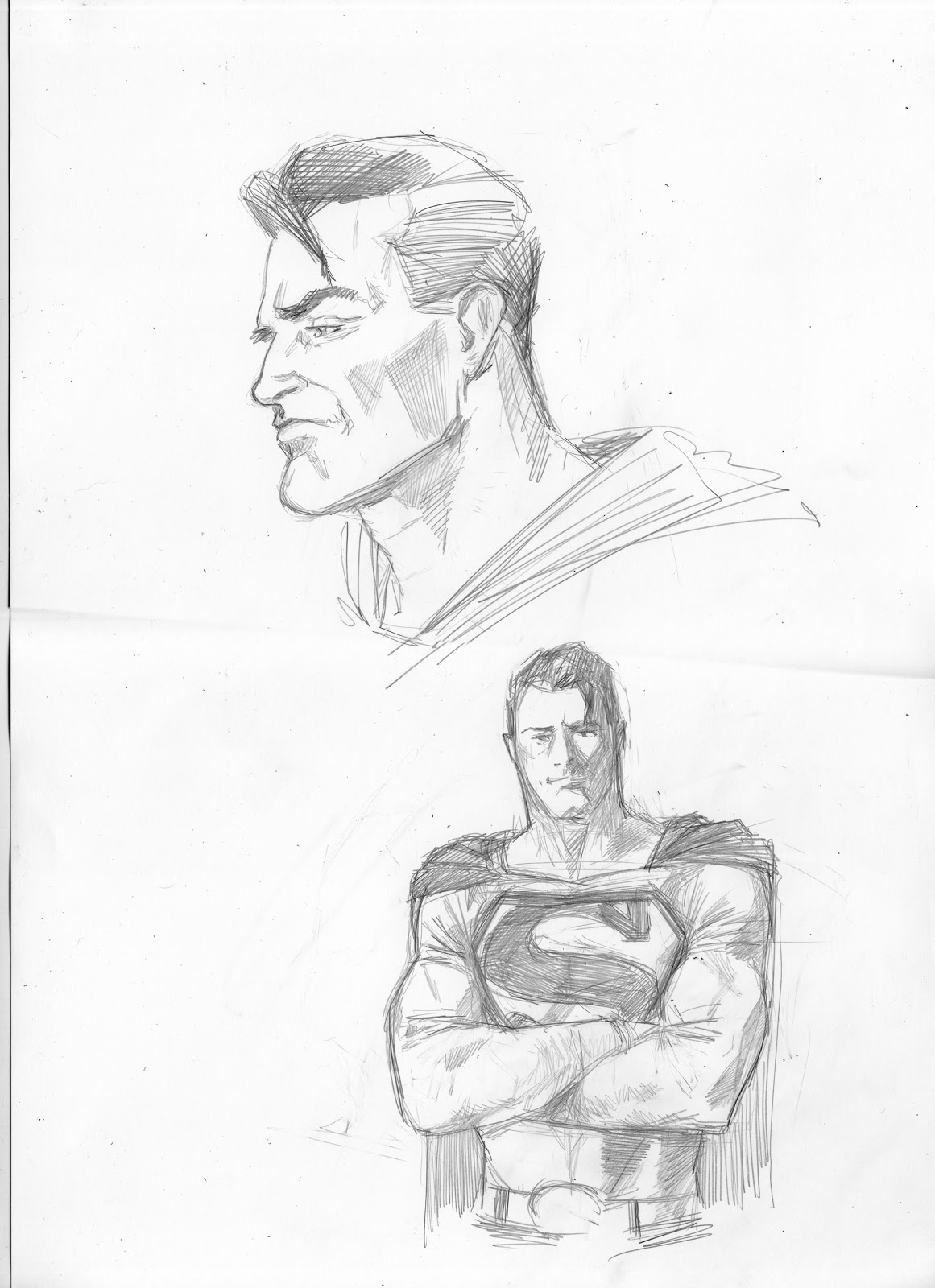 Graeme Howard Comic book and Storyboard Artist: Superman referance sketches