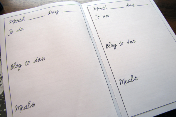 Imprintalish: DIY Day Planner