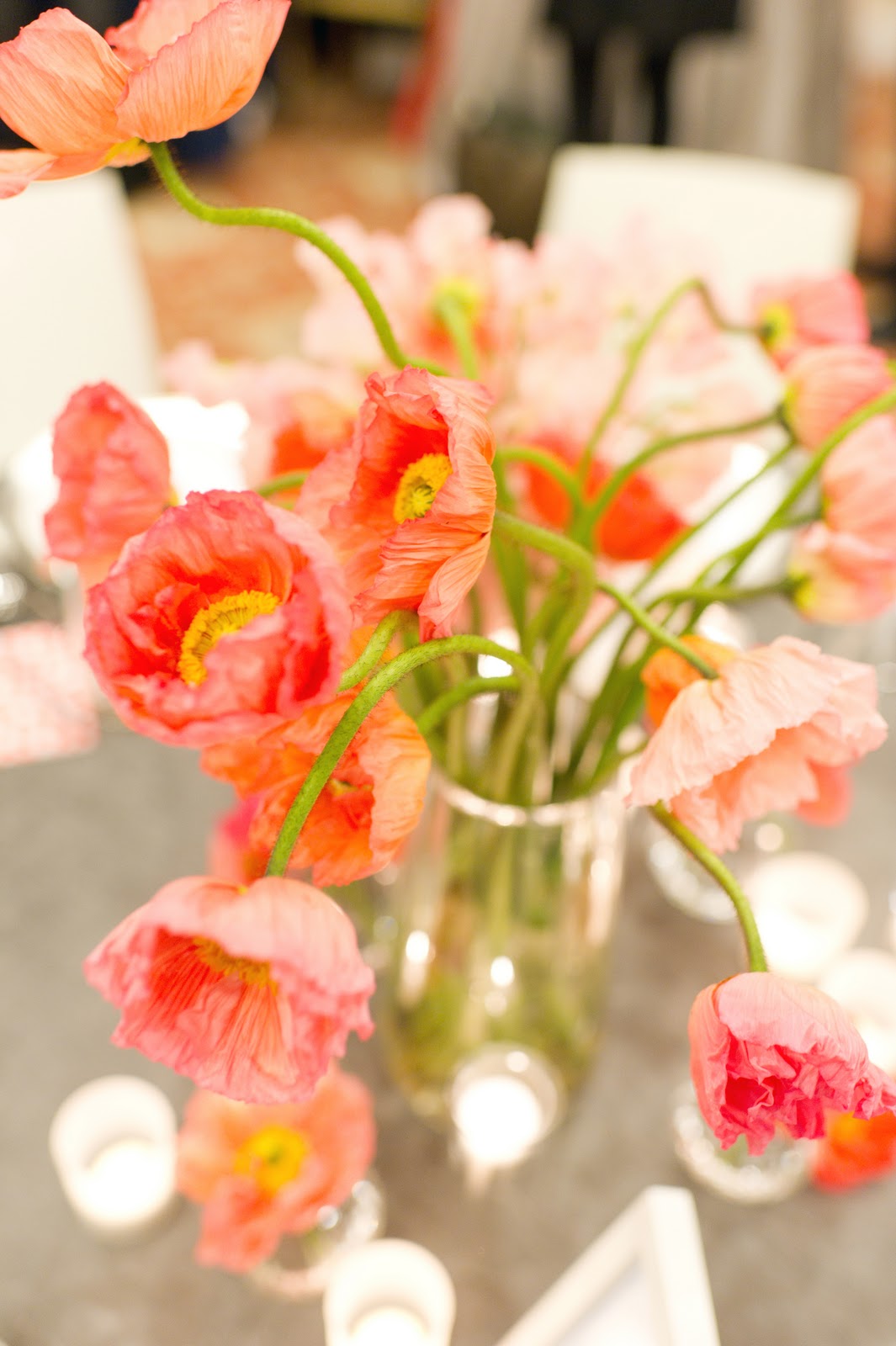 blade new york: Coral and Grey color pallete at The Wedding Party