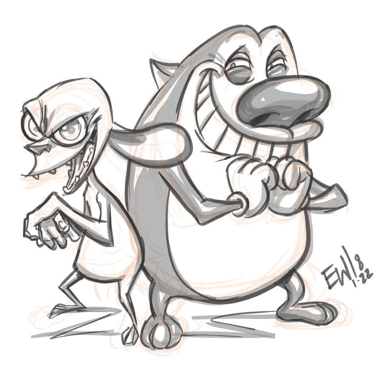 Daily Discipline: Ren N Stimpy | EryckWebbGraphics