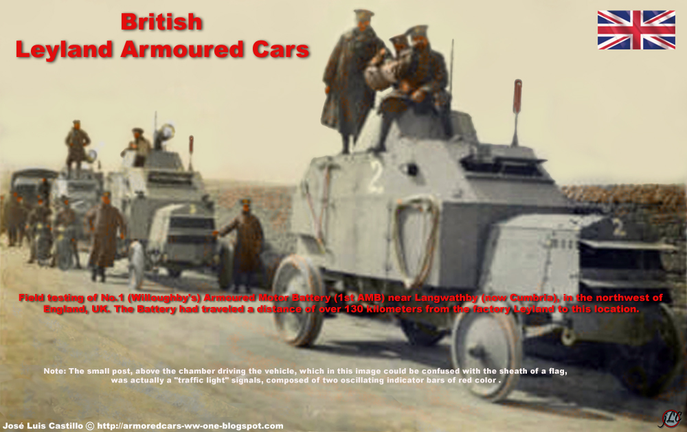 Armored Cars in the WWI: British Leyland Armoured Cars in England, UK ...