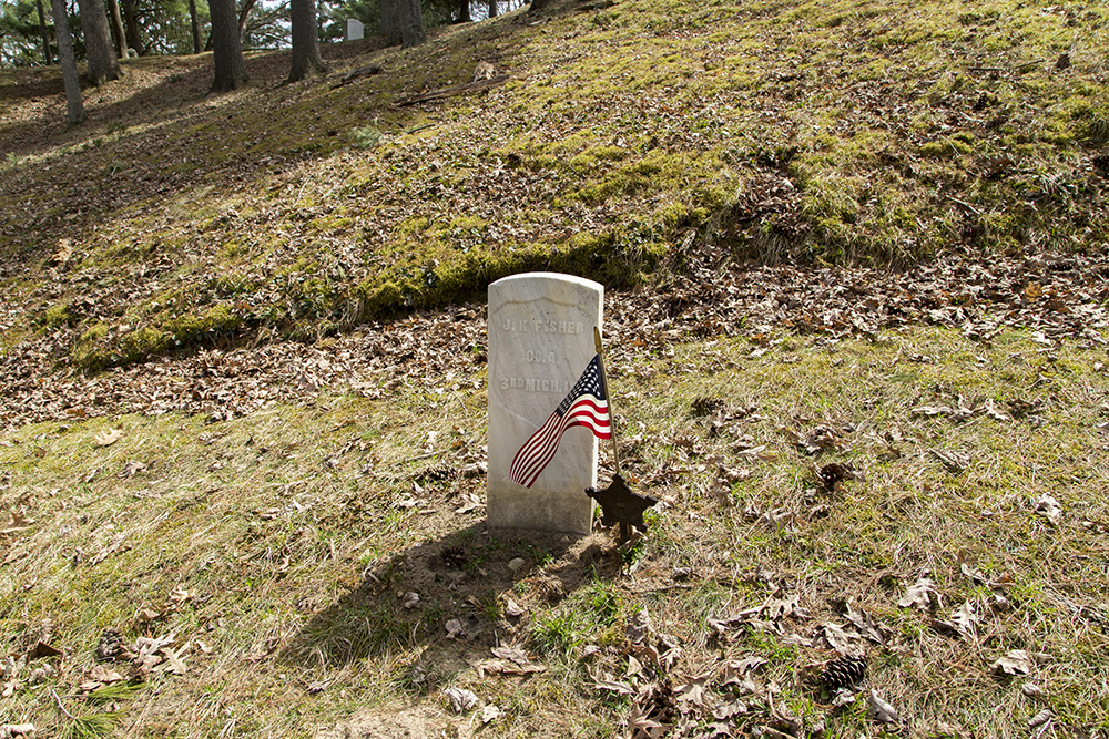 North American Cemeteries: 3rd Michigan infantry burials in Forest Home ...