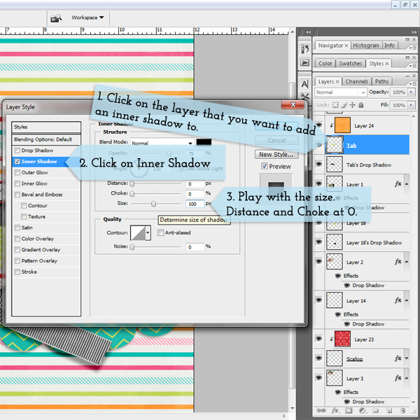 Making Template Layers Look Like Elements / Scrapping with Liz