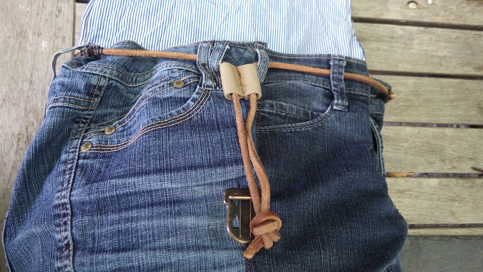 tinistaschen: Rucksack aus alten Jeans