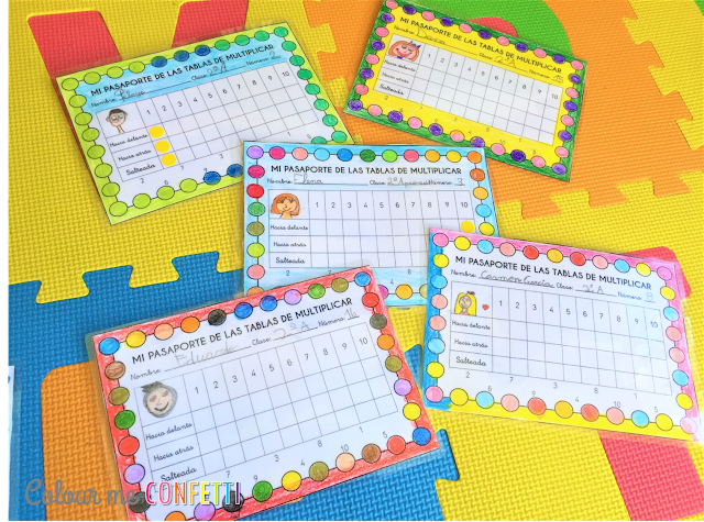 Pasaporte de la multiplicación ♥ Multiplication passport - Colour me ...
