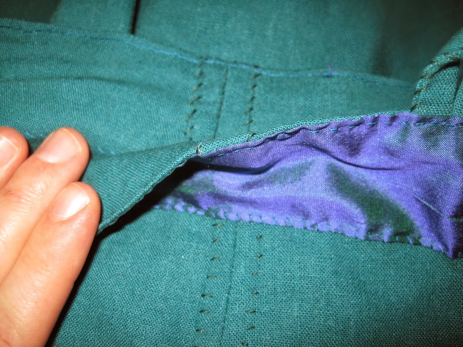 Stone Tracery Threads: Apron Dress Hand Stitching Techniques: Part 1