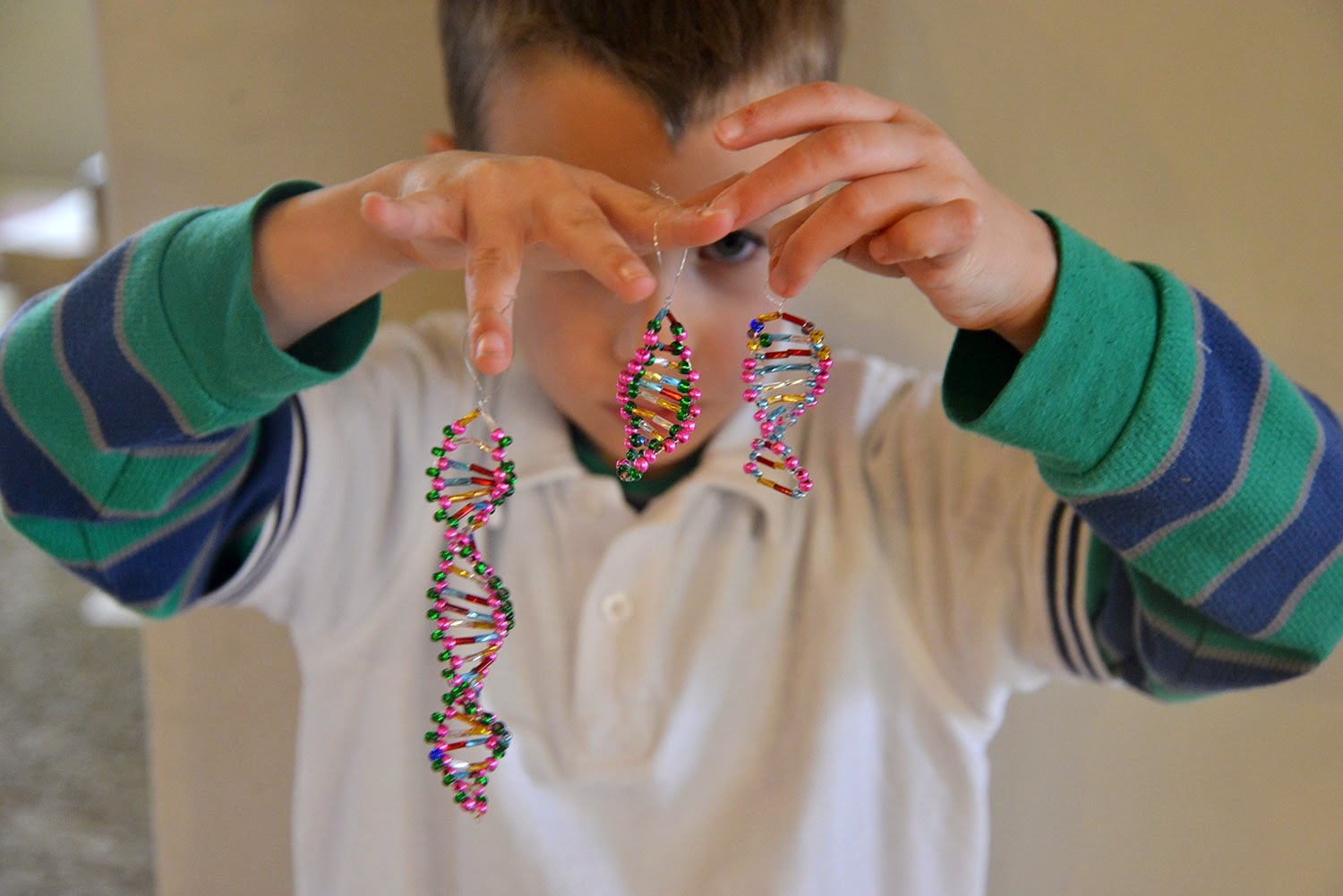 Dna Model Project With Beads