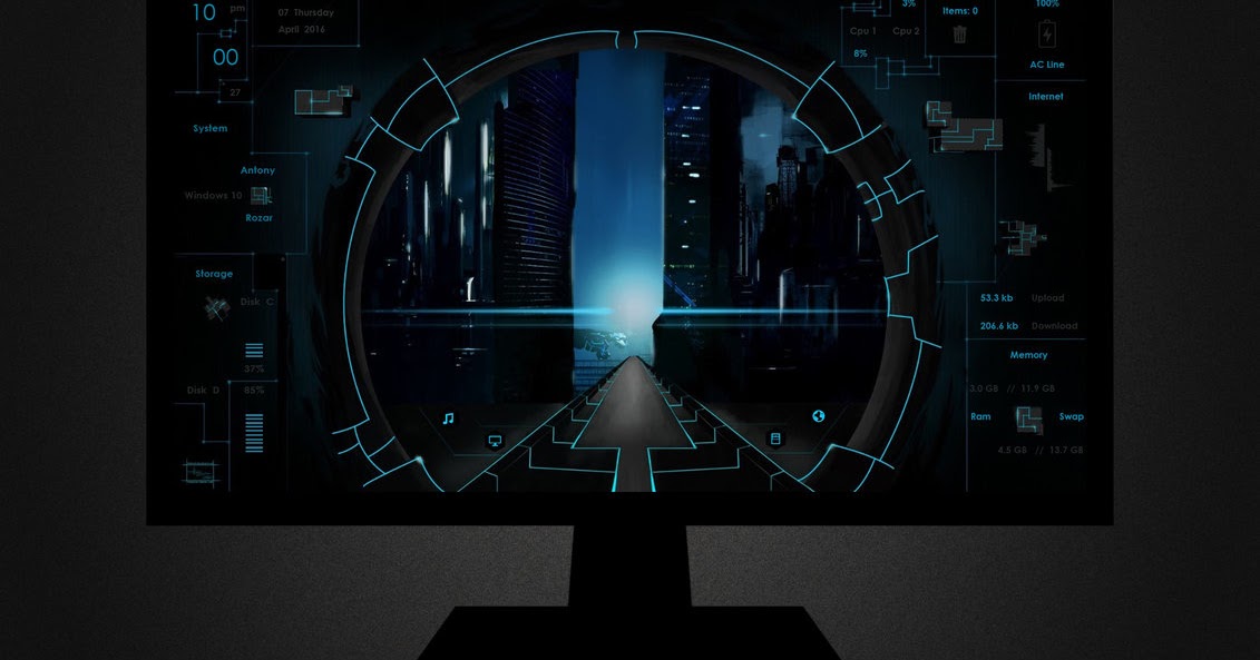 Neon space rainmeter skin download - lasopamemory
