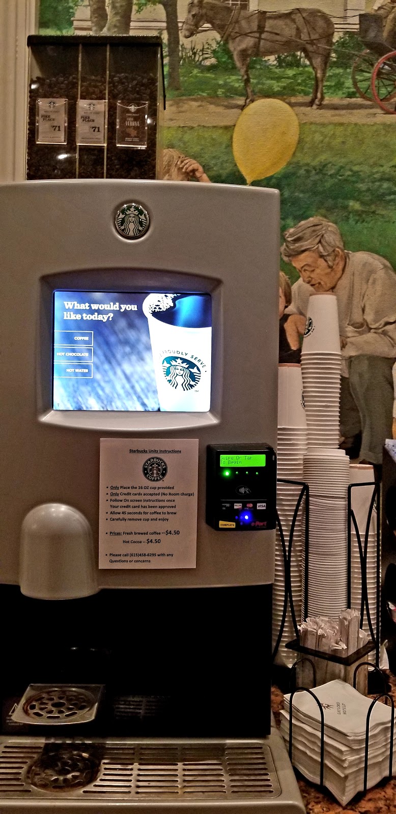 Self Serve Starbucks Coffee