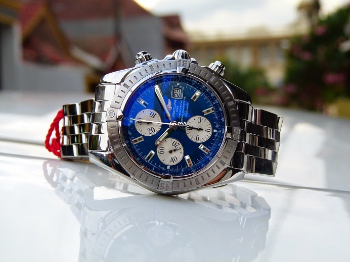 Jam tangan for sale: BREITLING Chronomat Evolution Ref.13356 Blue Dial ...