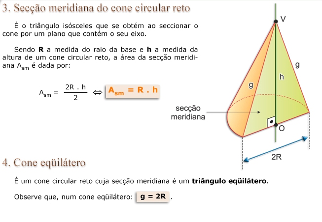 Matemática Objetiva: Cones