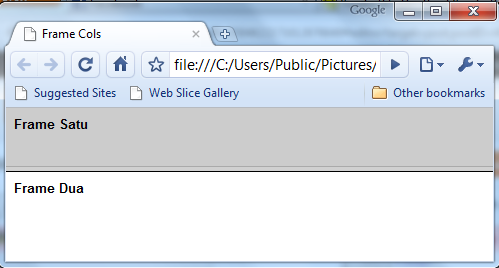 Mengenal Frame Dalam HTML Sub Lat 3 ~ Mari Berbagi Ilmu