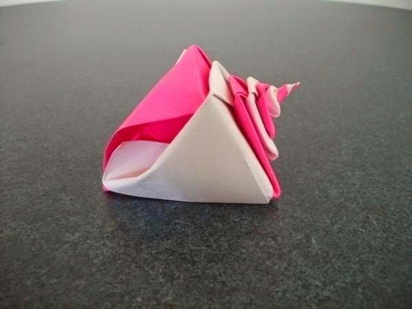 origami conch shell ~ art classes kids