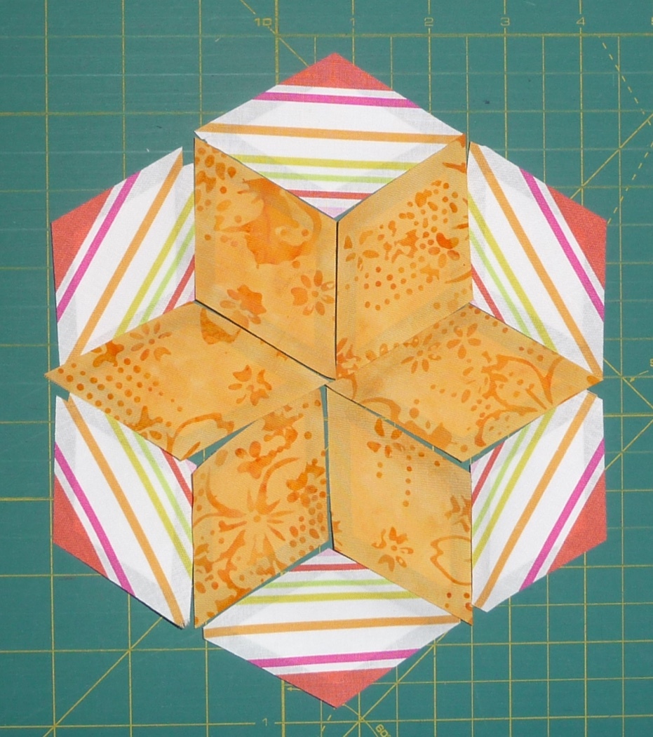 Quilting on the Crescent: A Little More Flamingo Hexie Playtime