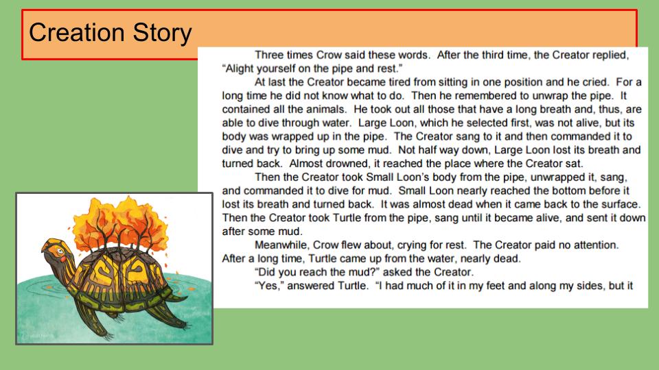 Ms Rashid: Social Studies - Aboriginal Creation Stories