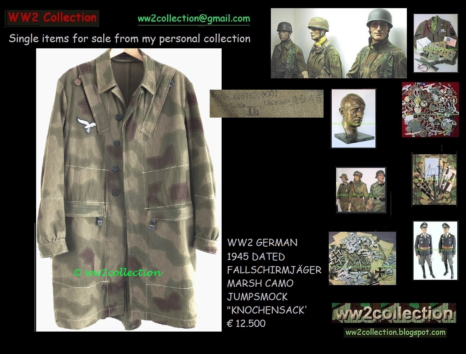 WW2 Collection Price List of my Private Collection Liquidation: Last ...